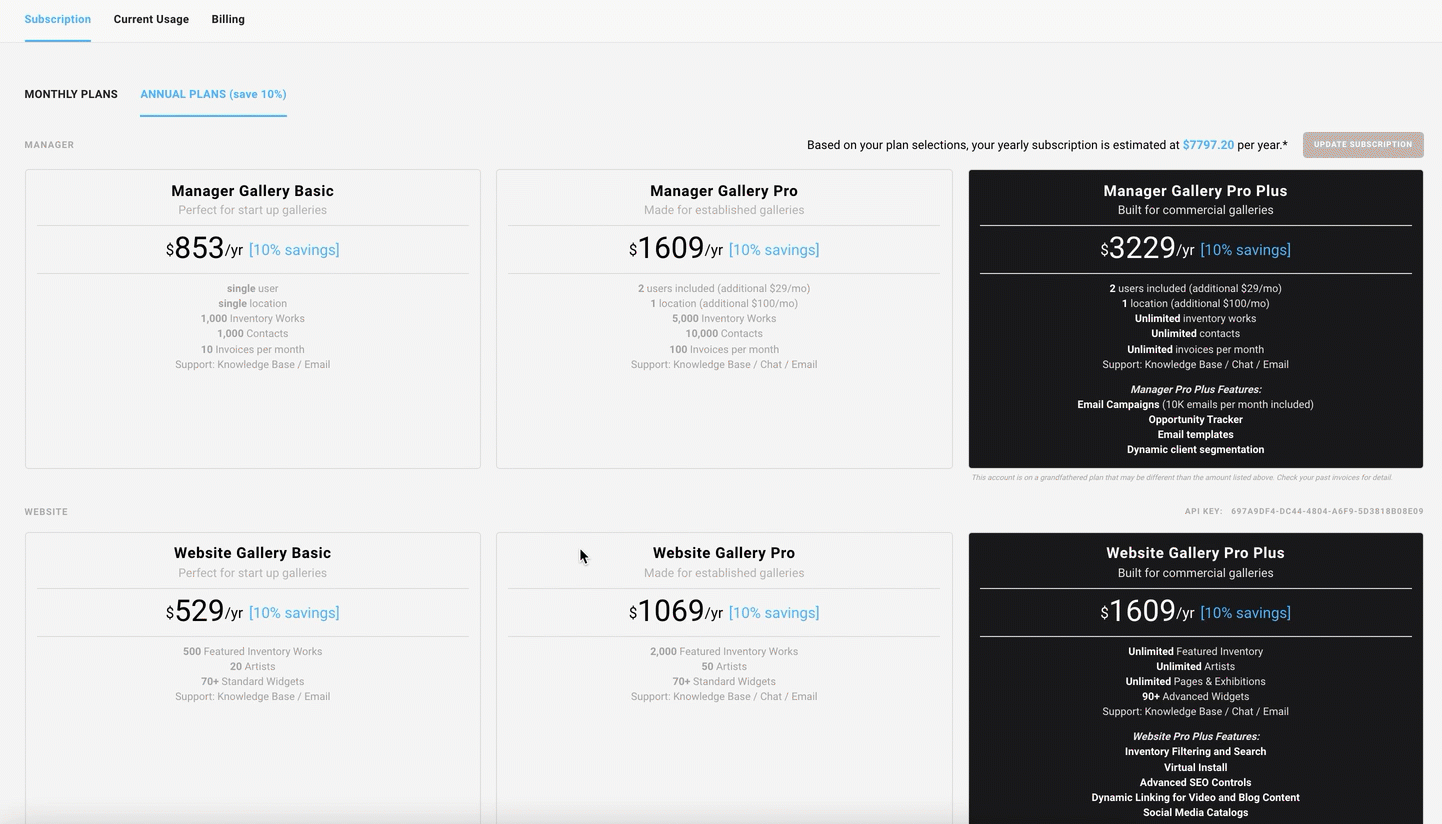 Your Subscription Type & Payment Information